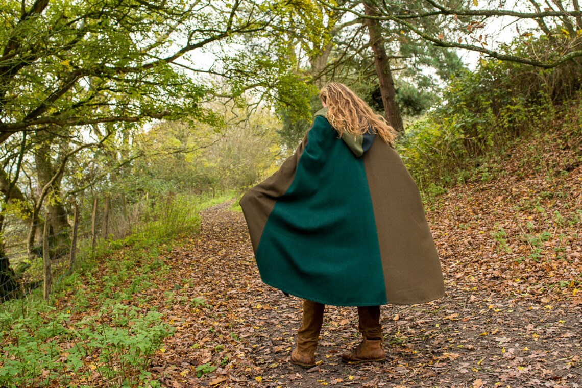 Merlin Cloak Pure Wool Made to Measure Cape Druid Pagan Wizard - Etsy UK