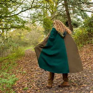 Merlin Cloak Pure Wool Made to Measure Cape Druid Pagan Wizard Shaman ...