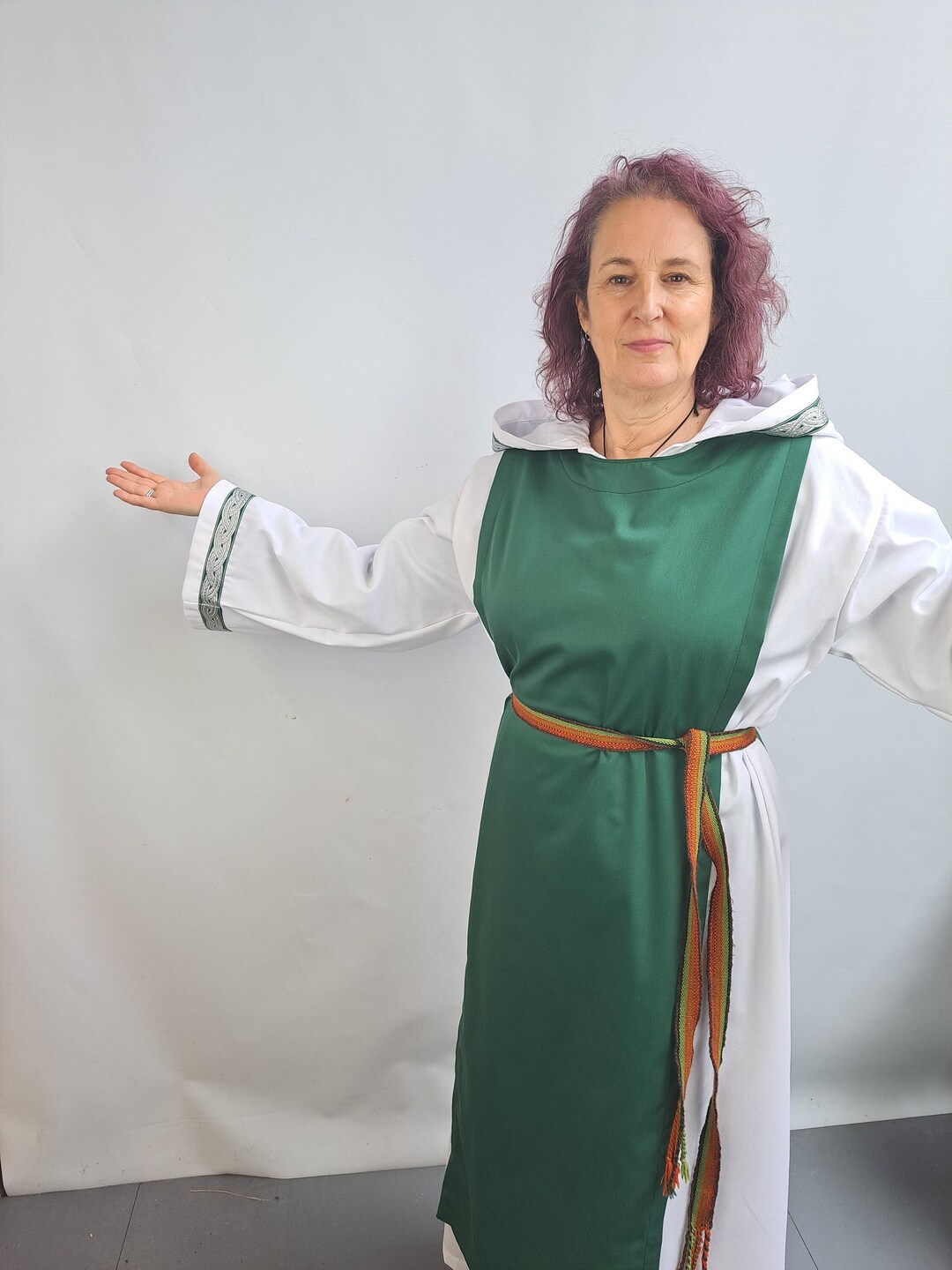 Forest Green Druid Tabard, Robe Magical Ritual Working Ceremonial ...