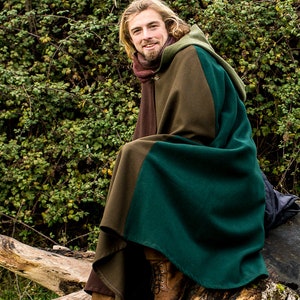 Merlin Cloak Pure Wool Made to Measure Cape Druid Pagan Wizard | Etsy UK