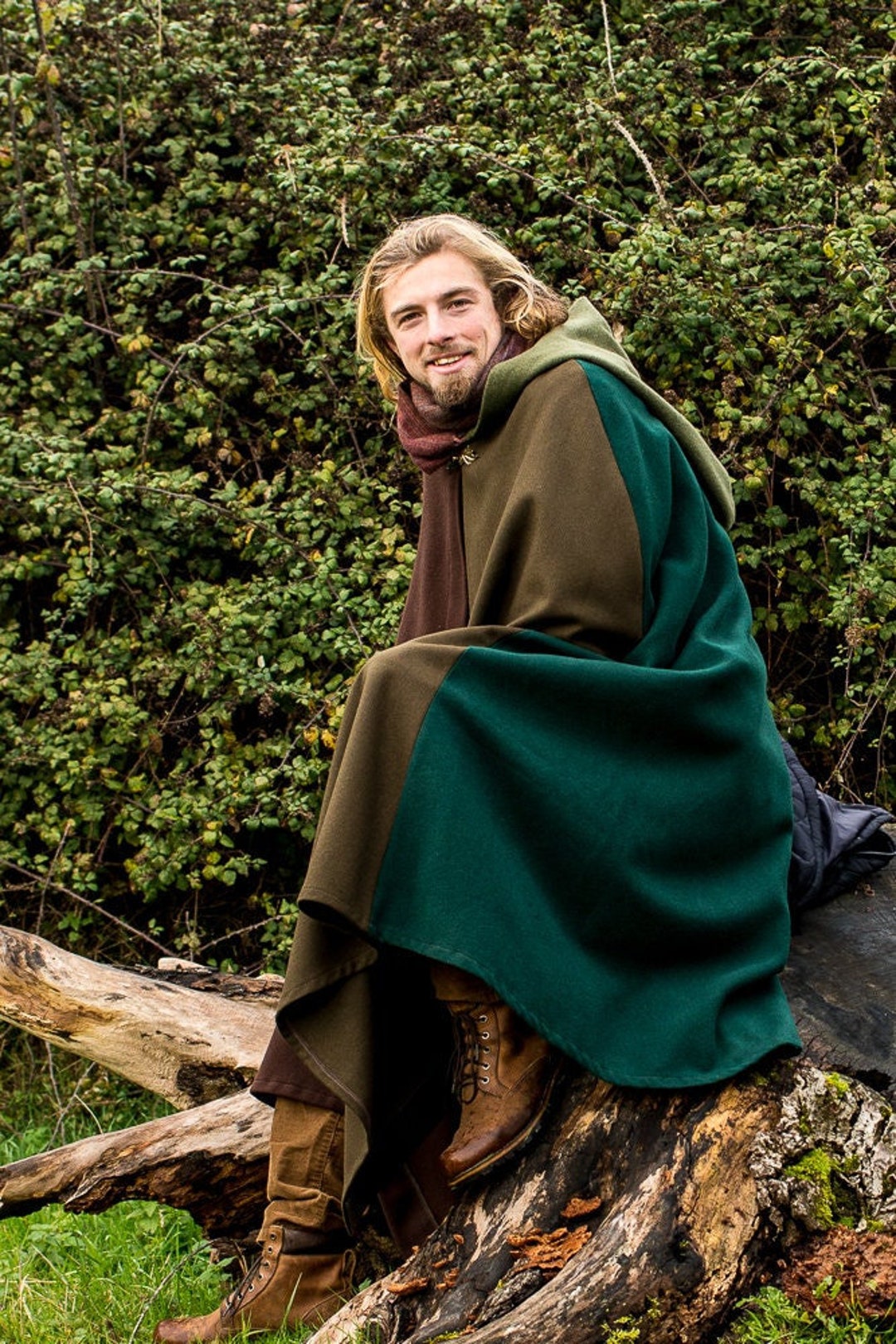 Merlin Cloak Pure Wool Made to Measure Cape Druid Pagan Wizard Shaman ...