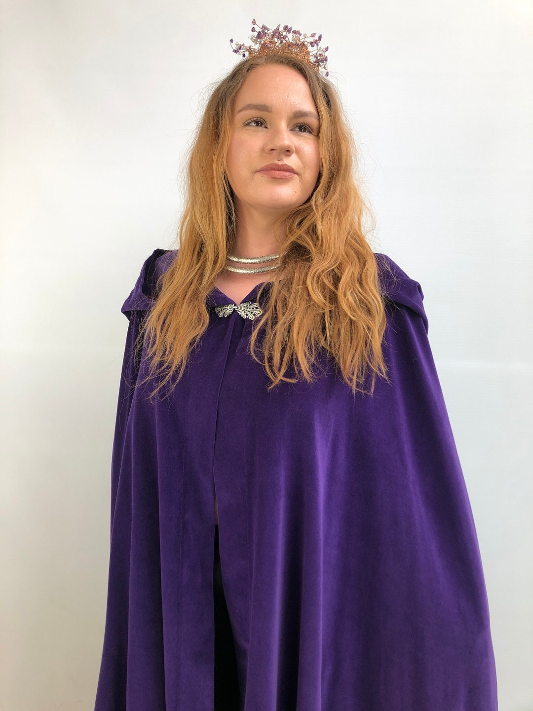 Purple Velvet Lady of Avalon Essential Cloak, Cape Handmade in ...