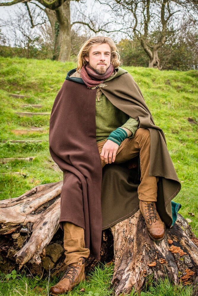 Merlin Cloak Pure Wool Made to Measure Cape Druid Pagan Wizard - Etsy UK