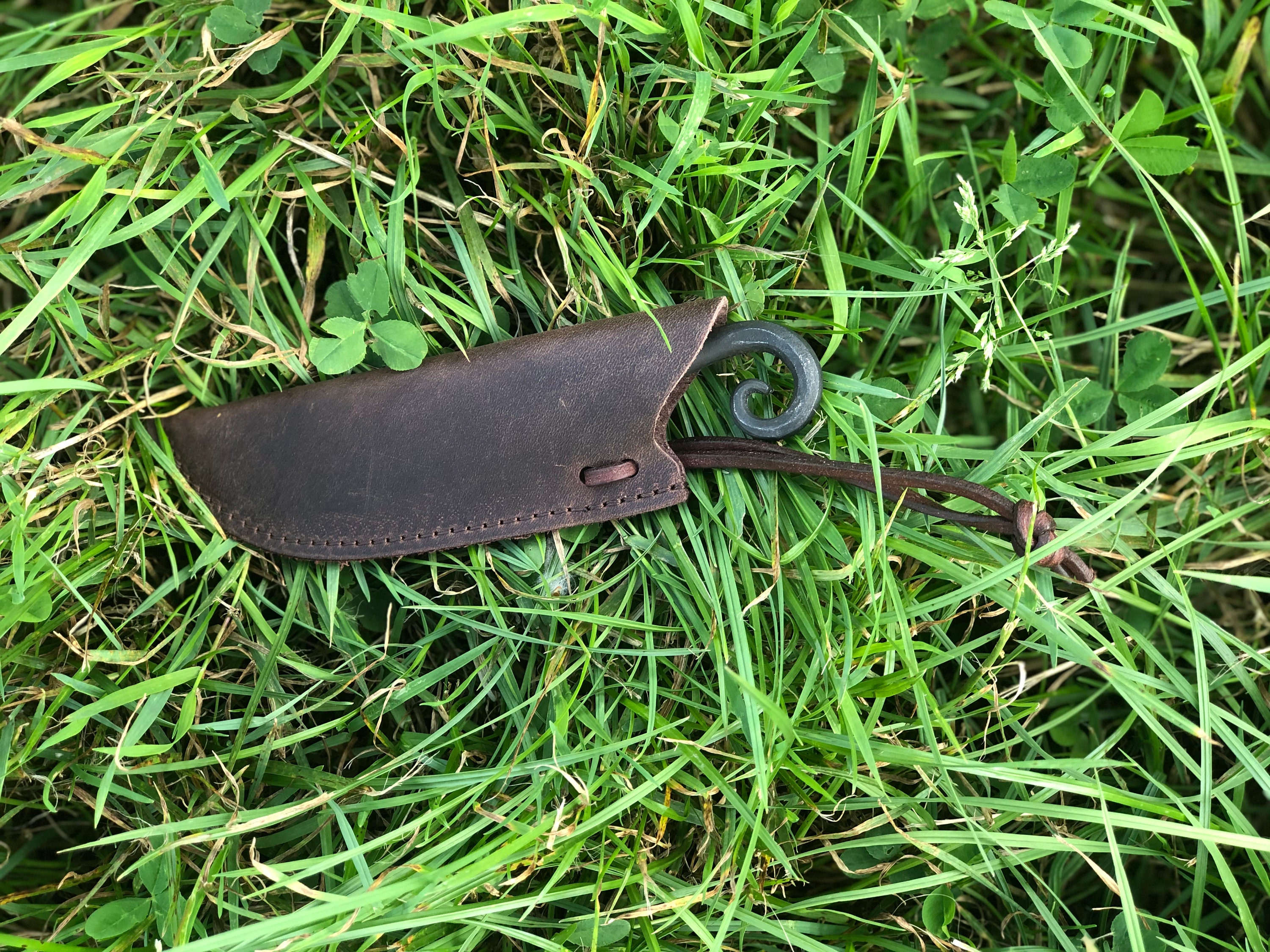 Druid Ritual Knife Crescent Moon With Leather Sheath Hand - Etsy Ireland