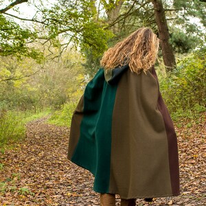 Merlin Cloak Pure Wool Made to Measure Cape Druid Pagan Wizard Shaman ...