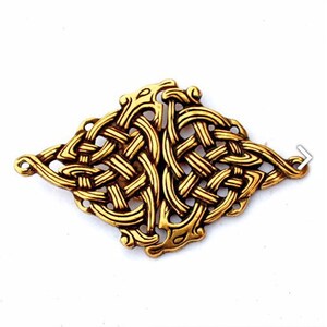 Celtic Knotwork Cloak Cape Clasp Fastening in Bronze or Silver Avalon ...