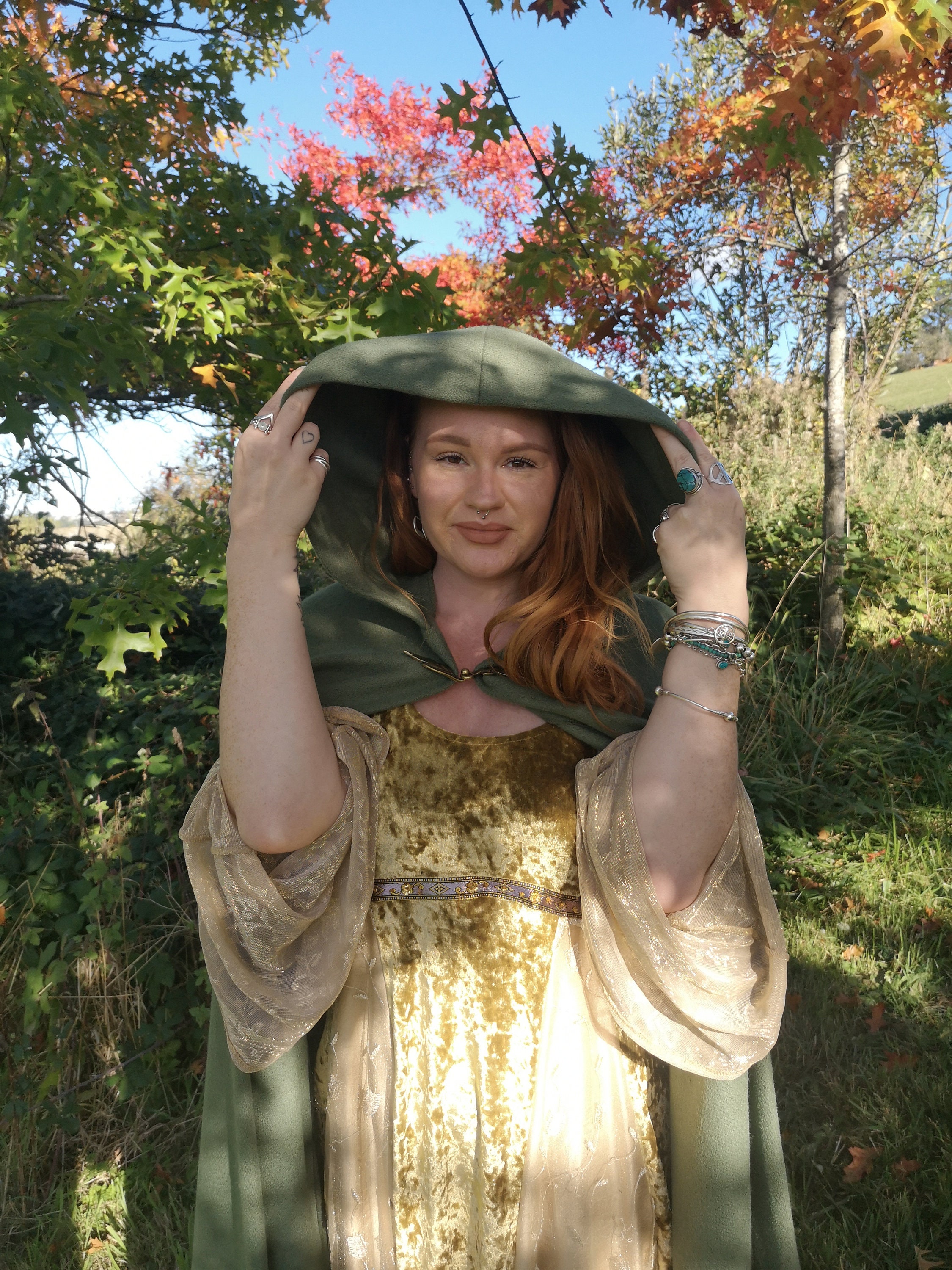 Essential Pagan Cloak Pure Wool Sage Green Men Women's - Etsy Australia