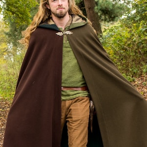 Merlin Cloak Pure Wool Made to Measure Cape Druid Pagan Wizard Shaman ...