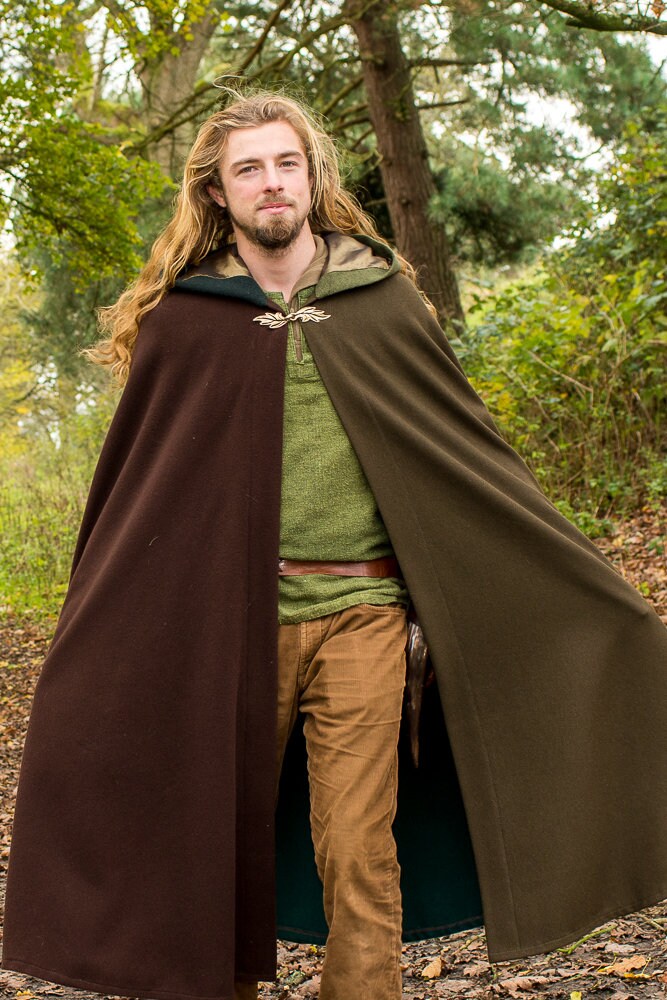 Merlin Cloak Pure Wool Made to Measure Cape Druid Pagan Wizard | Etsy UK