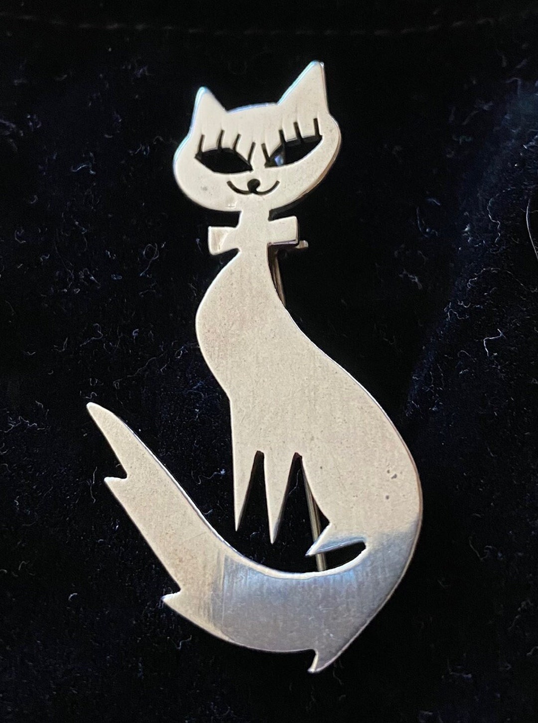 Vintage Sterling 925 Silver Cat Pin/pendant Taxco Mexico TC67 - Etsy
