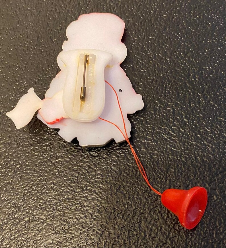 Vintage Plastic Movable Santa Brooch With Pull String Hong Kong 1977 - Etsy