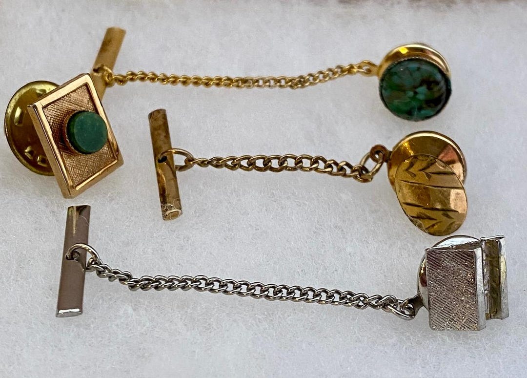 Vintage Tie Tacks 4 Lot - Etsy