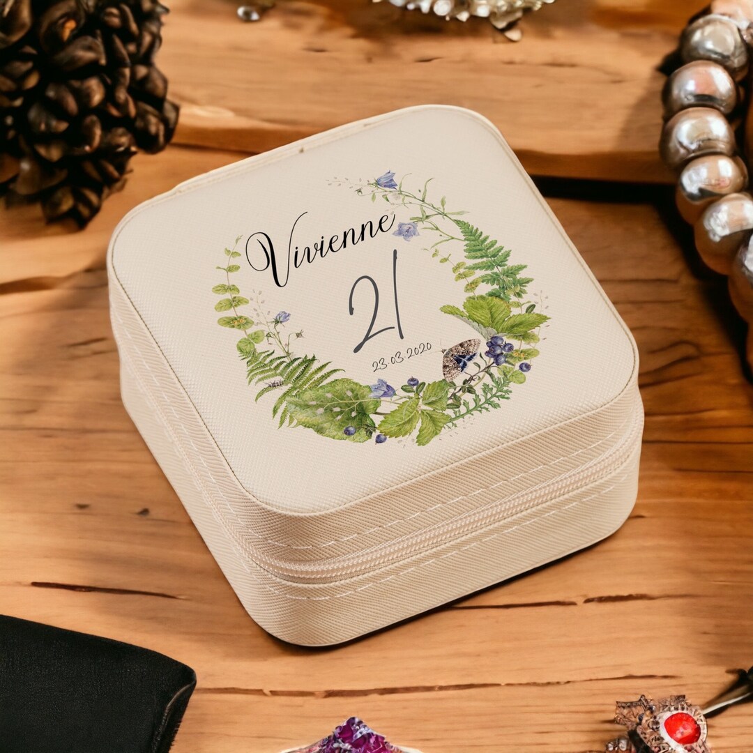 Personalised 21st Birthday Jewellery Box Gift With Beautiful Forest ...