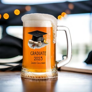 Personalised Graduation Beer Glass Tankard Gift Keepsake - Etsy