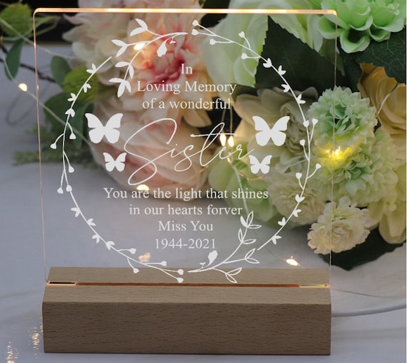 In Loving Memory of Sister Remembrance Memorial Personalised | Etsy