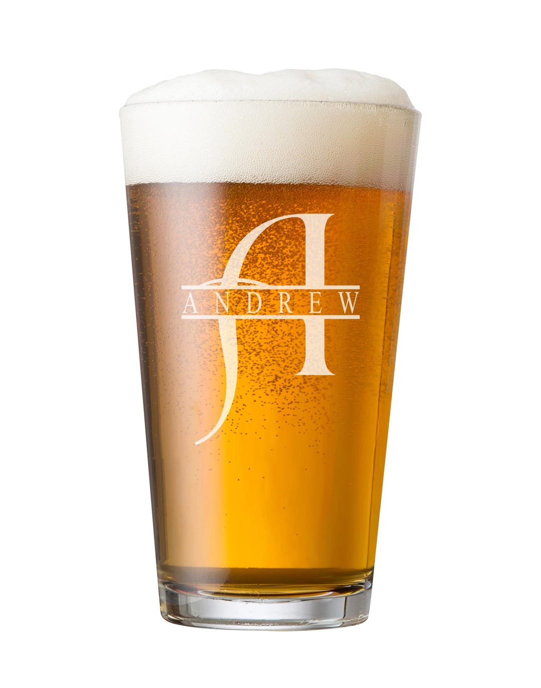 Personalised Engraved Name and Letter Beer Perfect Pint Glass Gift - Etsy