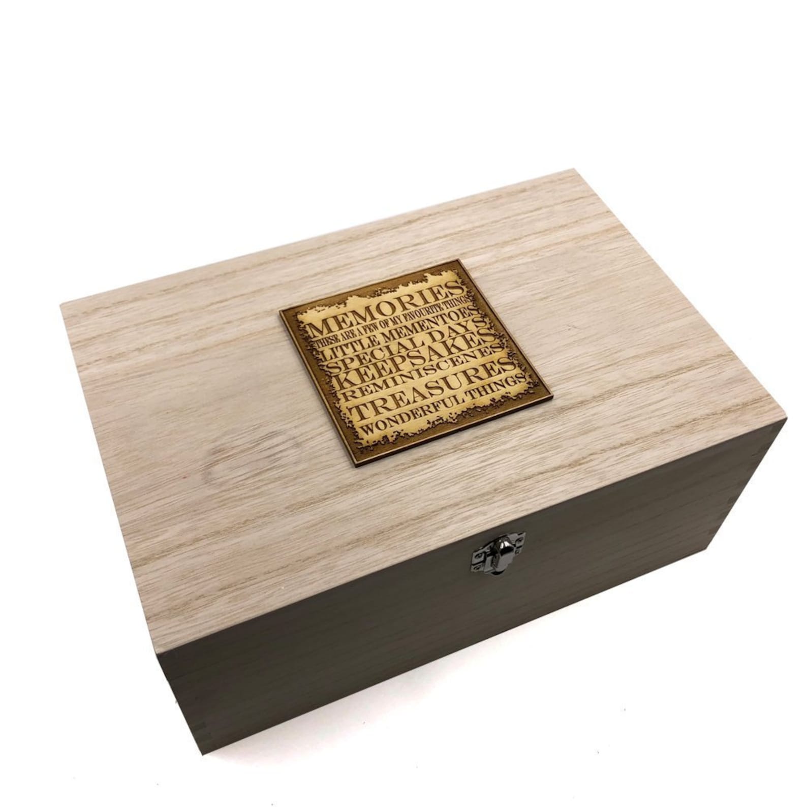 Large Wooden Memory Keepsake Box Gift - Etsy UK