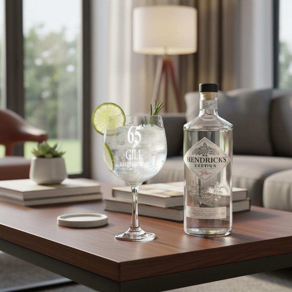Personalised Birthday Cocktail Gin Glass Gift 18th, 21st, 30th, 40th ...