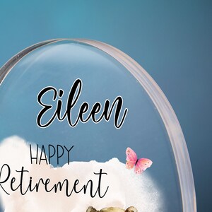 Personalised Retirement Gift for Her Heart Block in Gift Box With Teddy ...