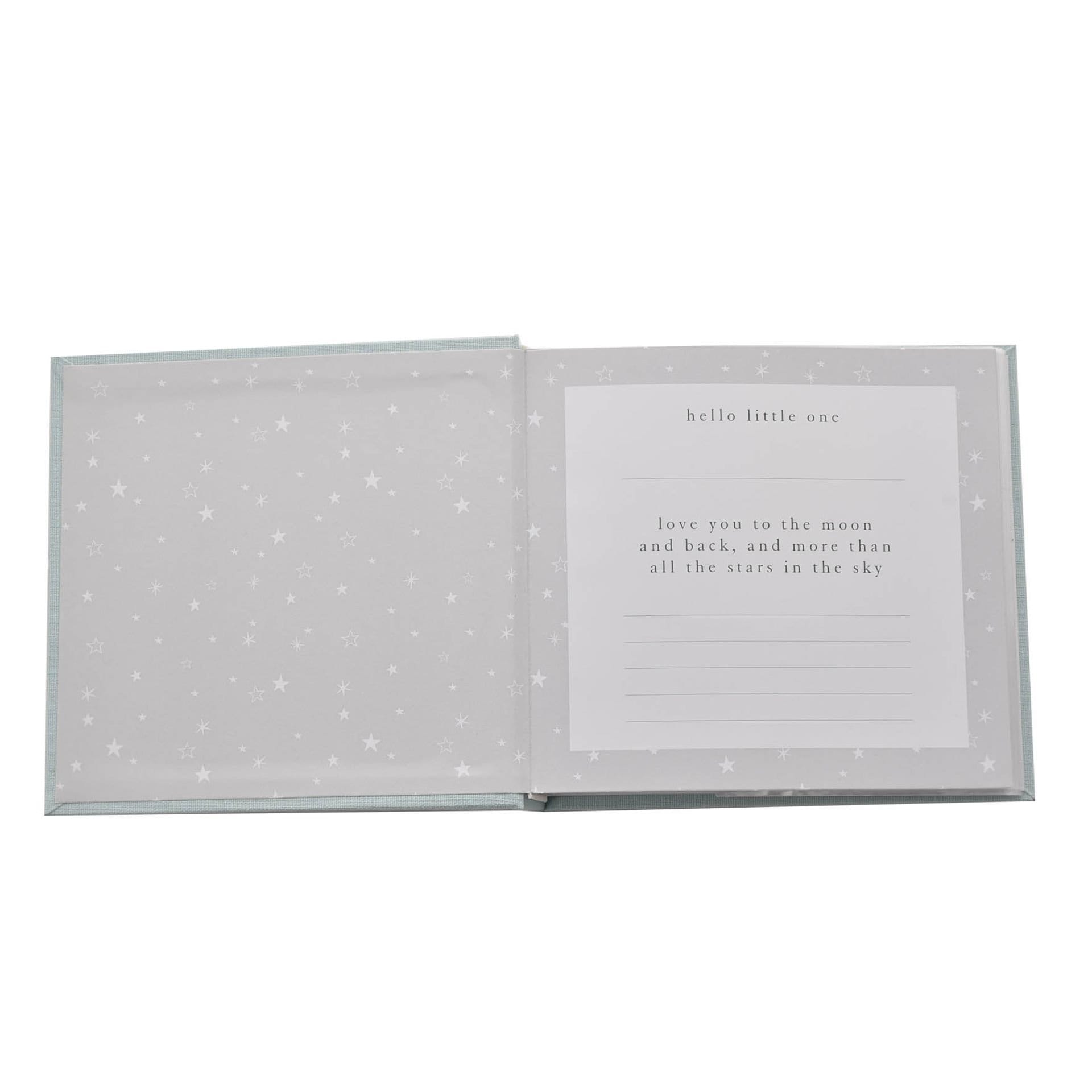 Personalised Baby Boy Light Blue Photo Album With Linen Cover - Etsy UK