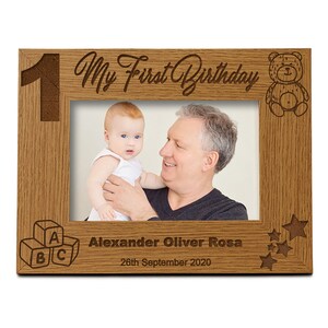 My First Birthday Photo Frame 1st Keepsake Gift - Etsy