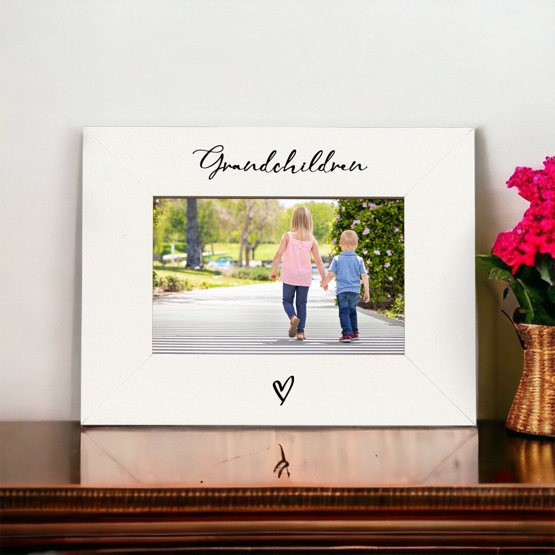 White 6x4 Landscape Picture Photo Frame Grandchildren - Etsy