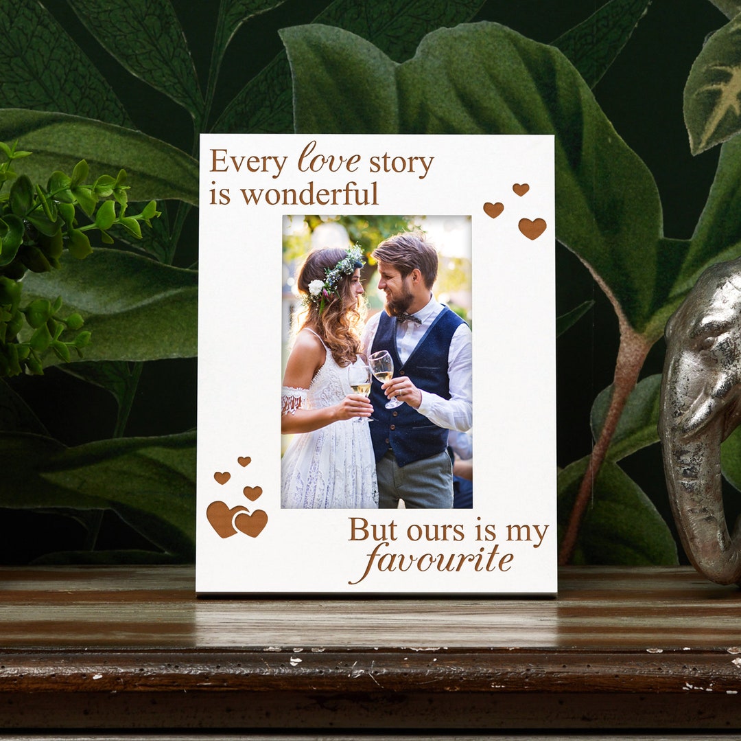 Every Love Story is Beautiful but Ours is My Favourite White Engraved ...
