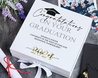 Personalized Graduation Gift Box, Graduation Card Box, Class of 2025 ...