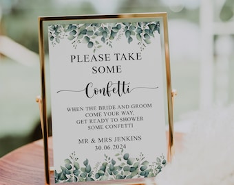 Confetti Sign - Etsy