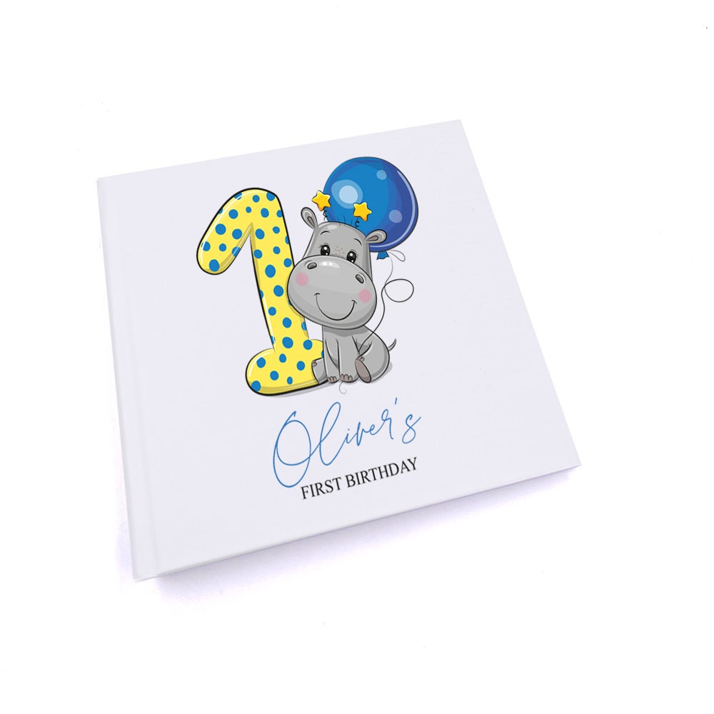 Personalised Baby Boy First Birthday Photo Album Gift - Etsy UK