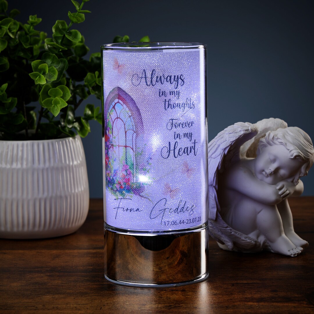 Personalised Memorial Remembrance Light Always in My Thoughts - Etsy