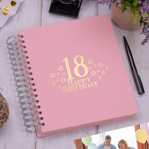 18th Birthday Memory Photo Album Star Design With Various Colours - Etsy UK