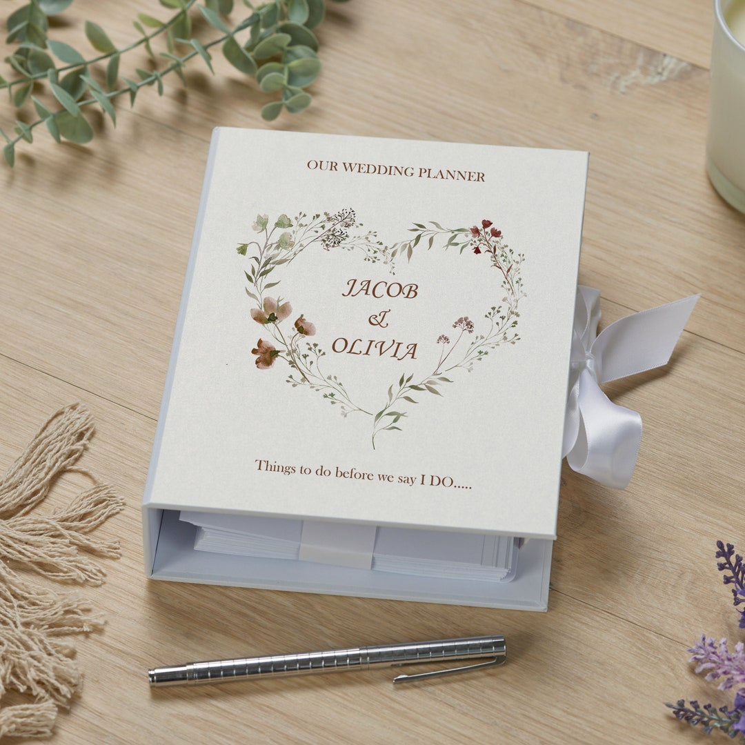 Personalised Wedding Planner Organiser Binder Engagement Gift ...