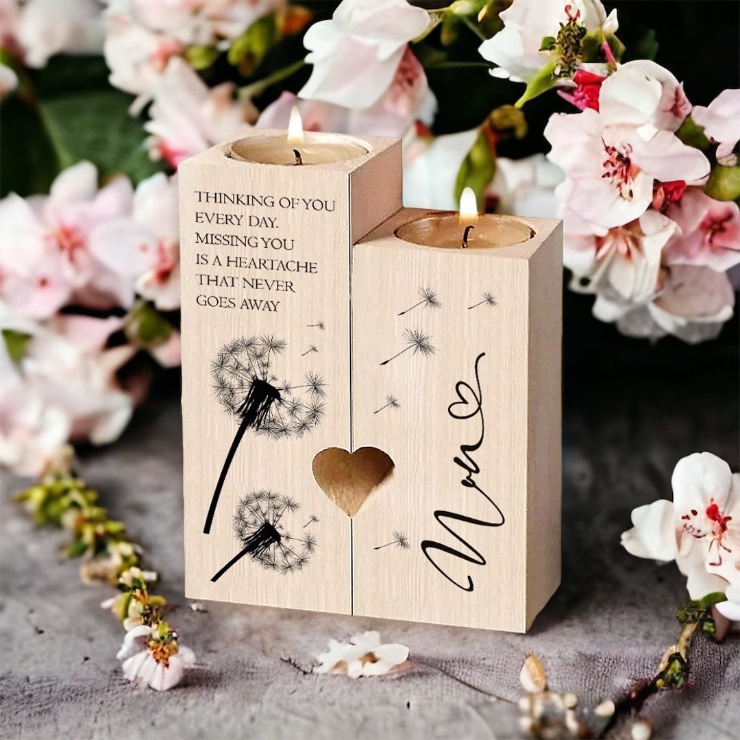 Nan in Loving Memory Remembrance Double Tea Light Candle Holder - Etsy