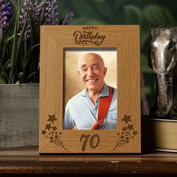 70th Birthday Frame - Etsy UK