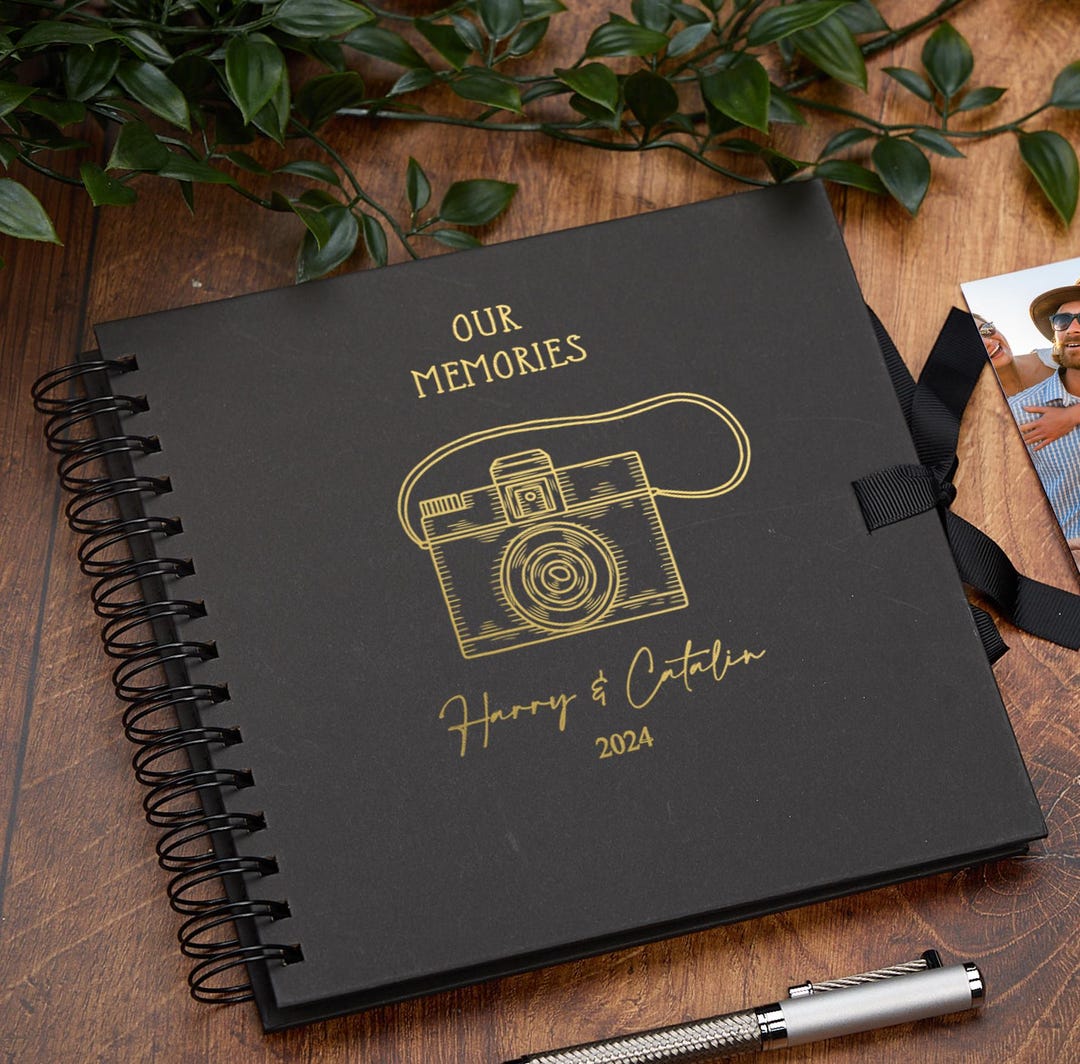 Personalised Our Memories With Camera Travel Journal Album Multiple ...