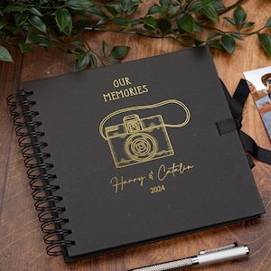 Personalised Our Memories With Camera Travel Journal Album Multiple ...