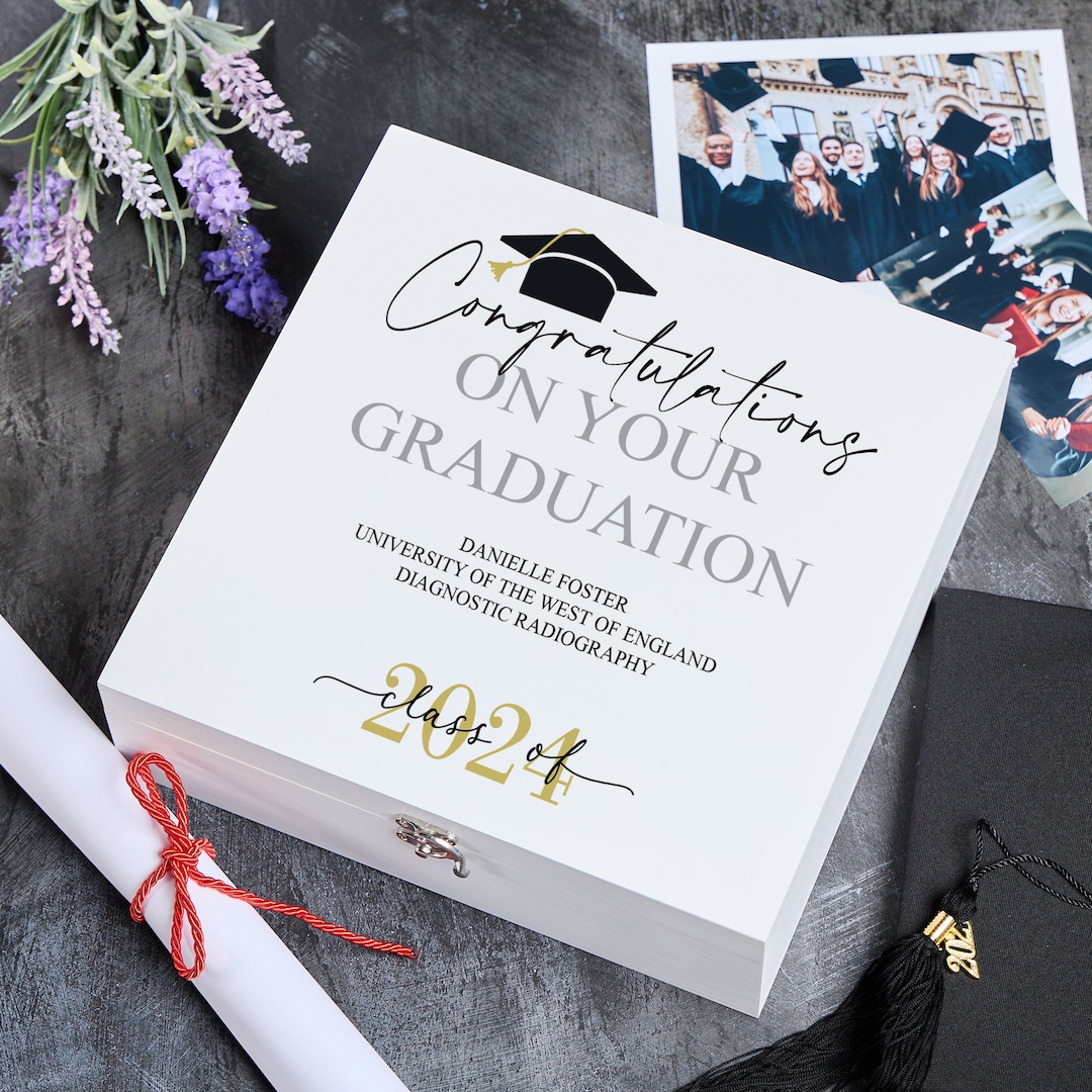 Personalised Class of Year Graduation Gift Keepsake Wooden Box - Etsy