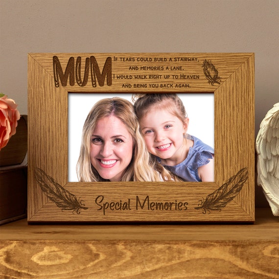 Mum Special Memories Remembrance Photo Frame Gift Oak Wood - Etsy