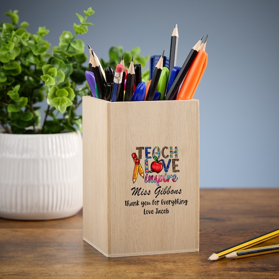 Wooden Pencil Pots
