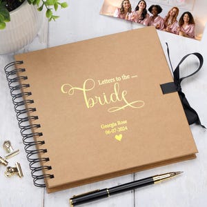Personalised Letters to the Bride Multiple Colours Scrapbook or Photo ...