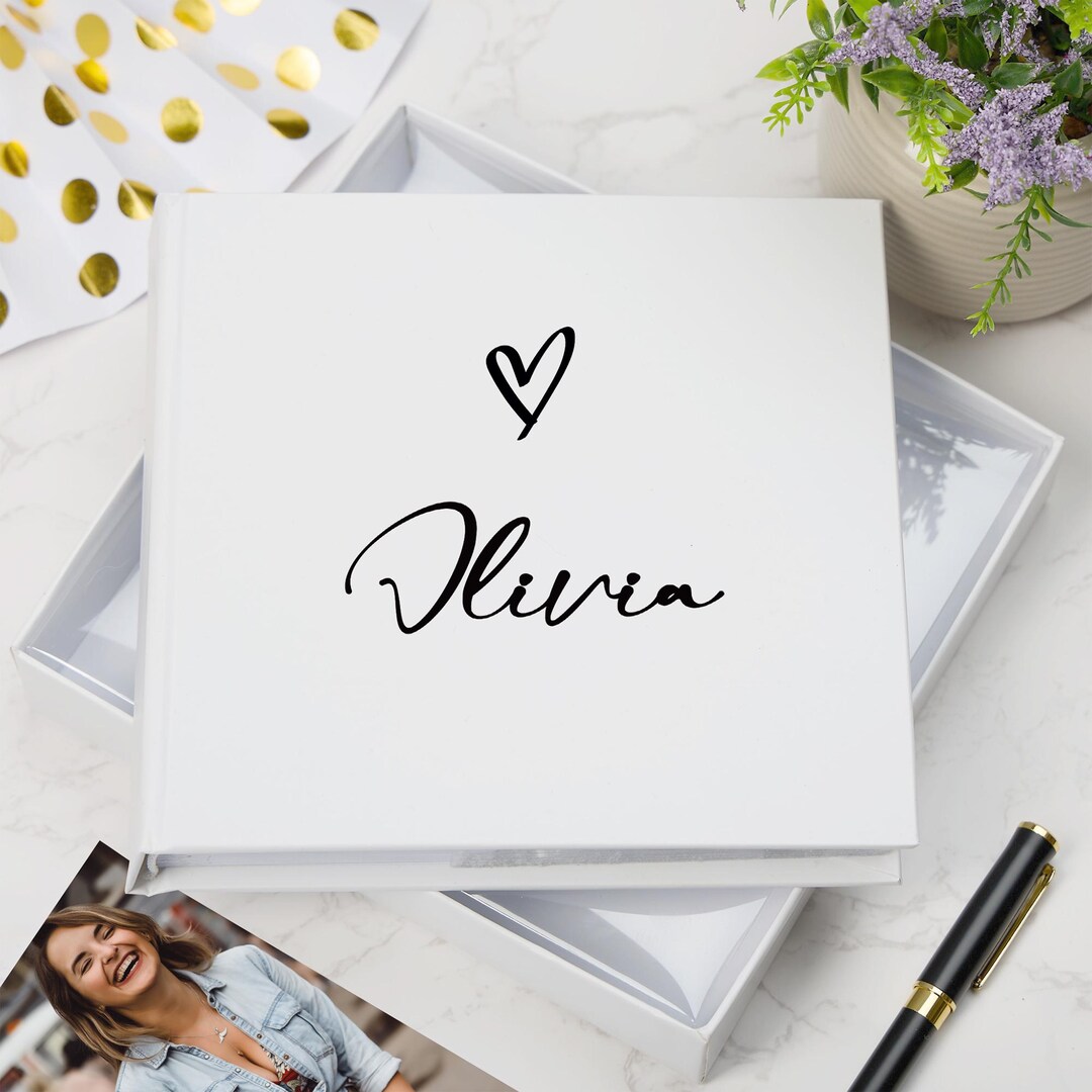 Personalised Any Name or Title Photo Album With Sleeves 50 X 6x4 ...