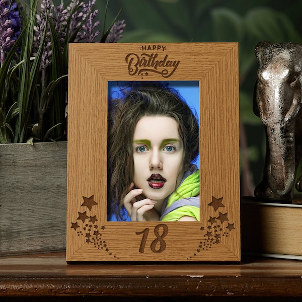 Happy 18th Birthday Picture Frame - Etsy
