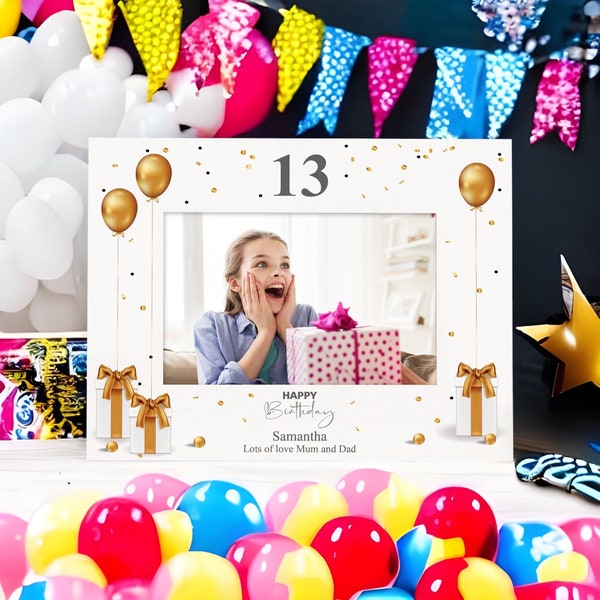 13th Birthday Personalised Photo Frame - Etsy