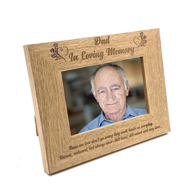 Dad Memorial Remembrance Photo Frame - Etsy UK