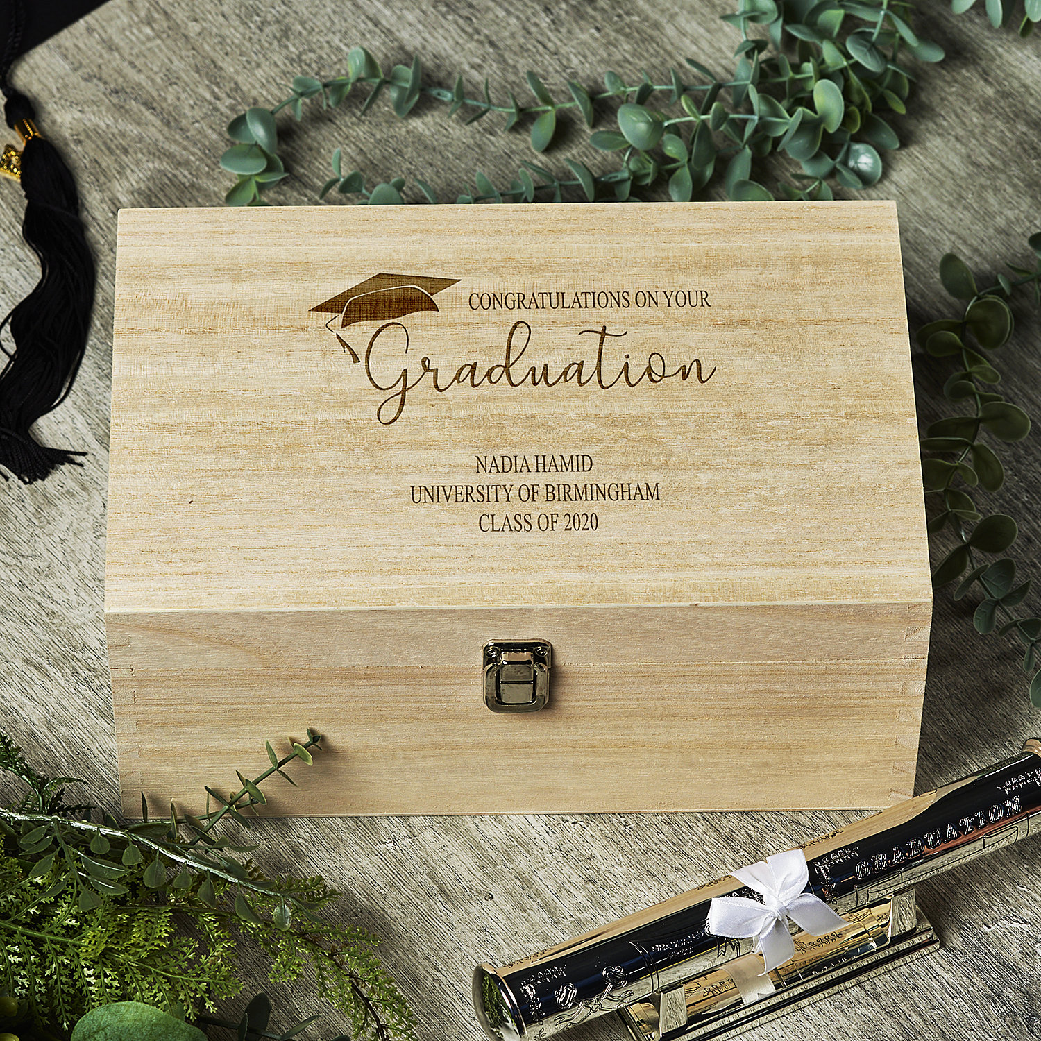 Personalised Graduation Gift Large Wooden Keepsake Memories Box - Etsy UK