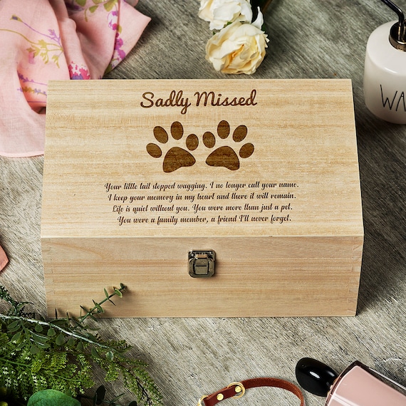 Large Dog Memory Pet Memorial Keepsake Box - Etsy UK