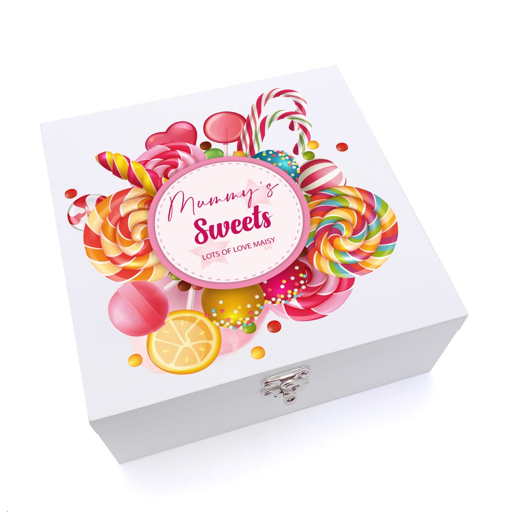 Personalised Mummy Candy Sweet Storage Wood Box Gift - Etsy