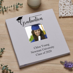 Personalised Graduation Photo Album Linen Cover With Cap Design - Etsy