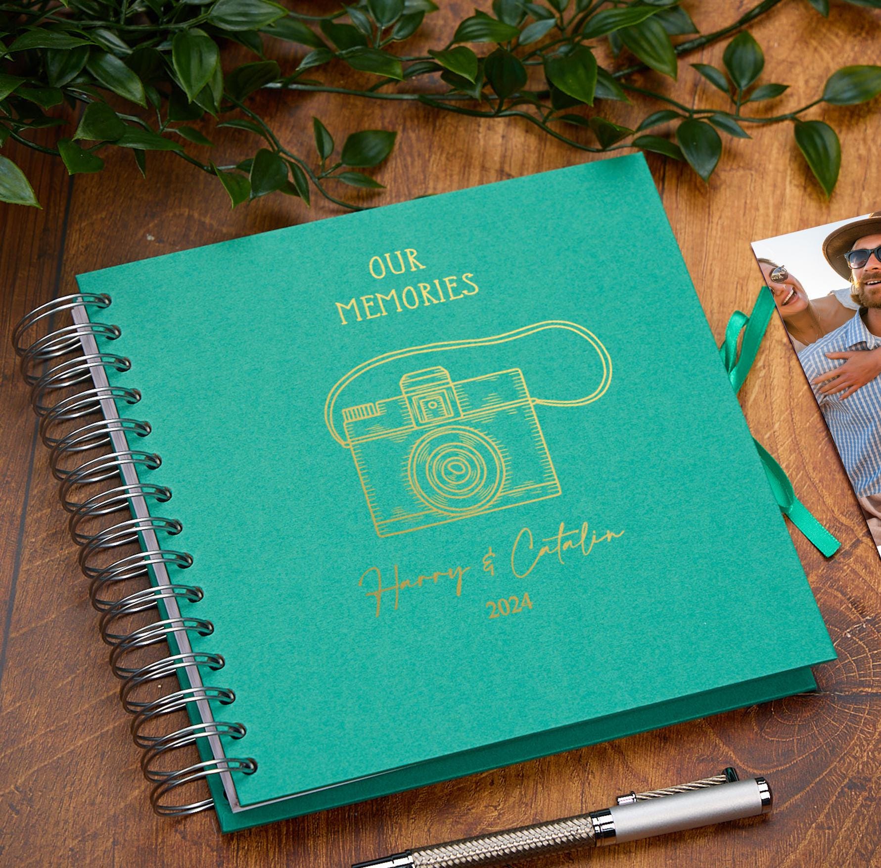 Personalised Our Memories With Camera Travel Journal Album Multiple ...